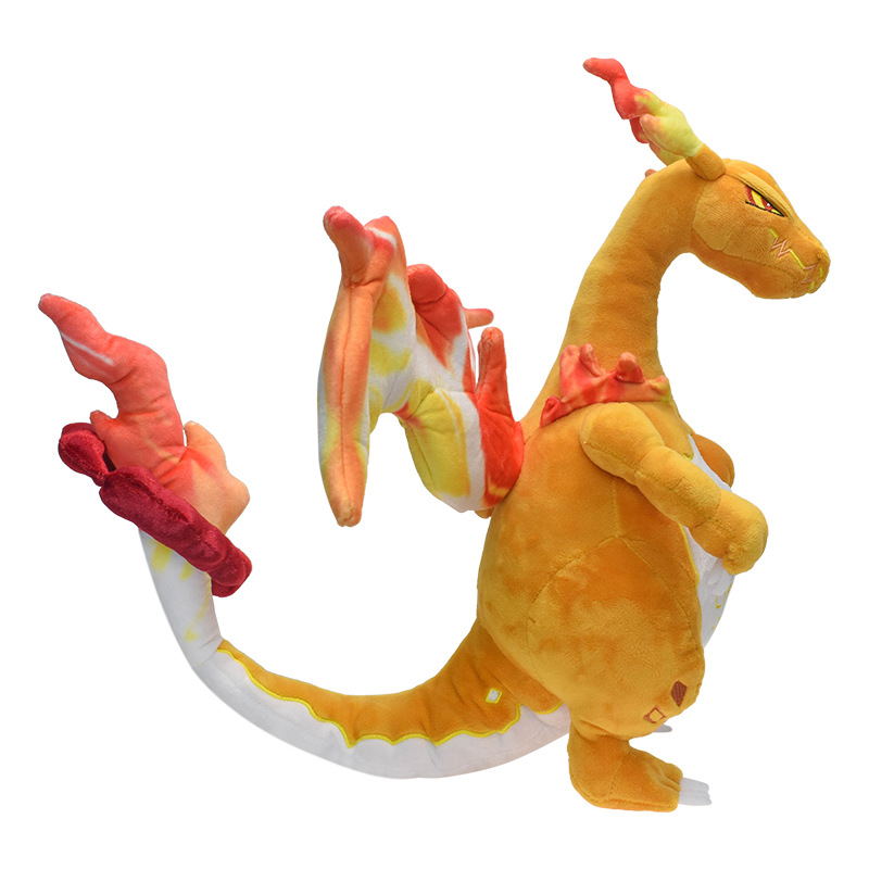 Peluche Dracaufeu Gigamax 38cm - L'Incroyable Dragon de Feu